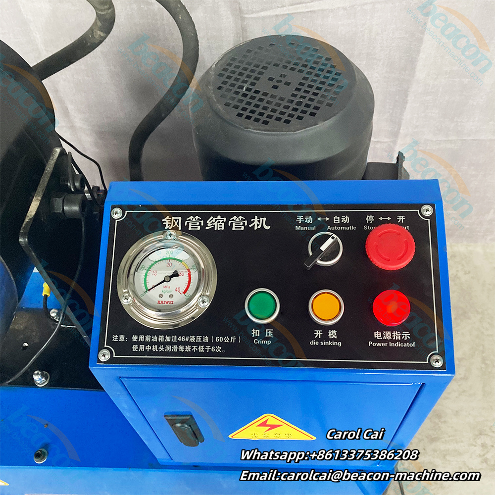 BC-51M hydraulic oil pipe fastening machine steel pipe shrinking ...